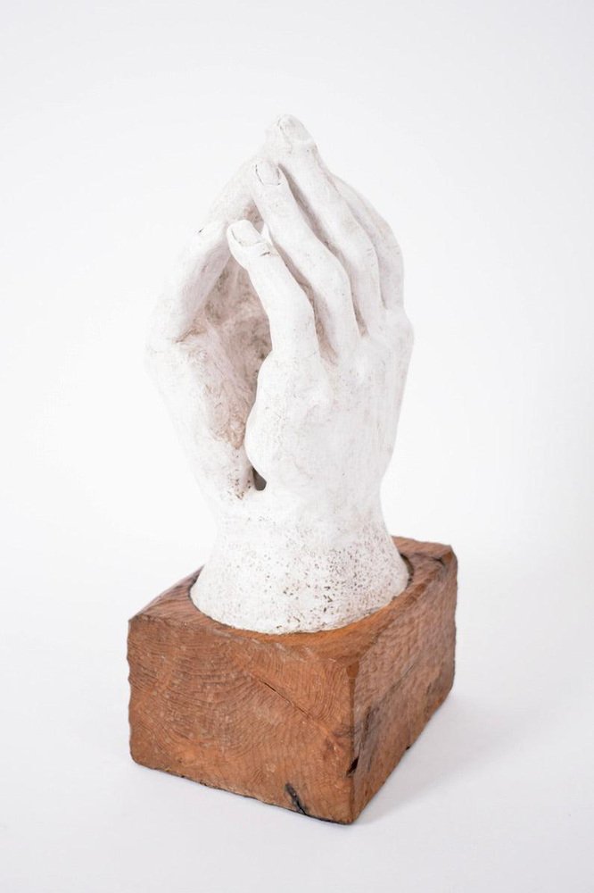 Rodin, Figurative Sculpture, 1960s, Plaster on Wood Base for sale at Pamono