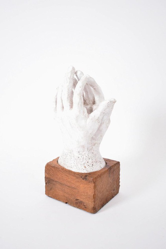 Rodin, Figurative Sculpture, 1960s, Plaster on Wood Base for sale at Pamono