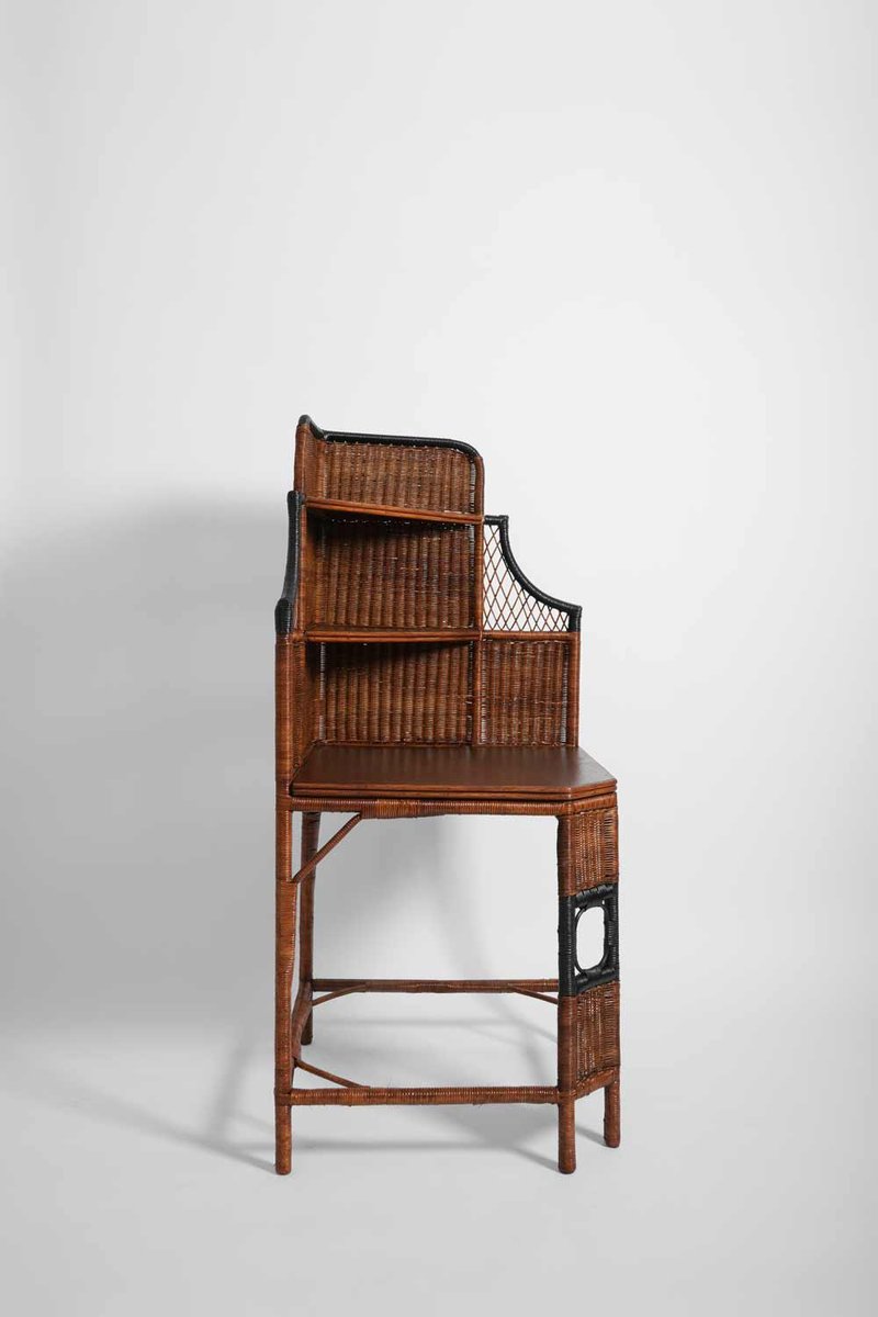 Wicker Corner Table, 1920s for sale at Pamono