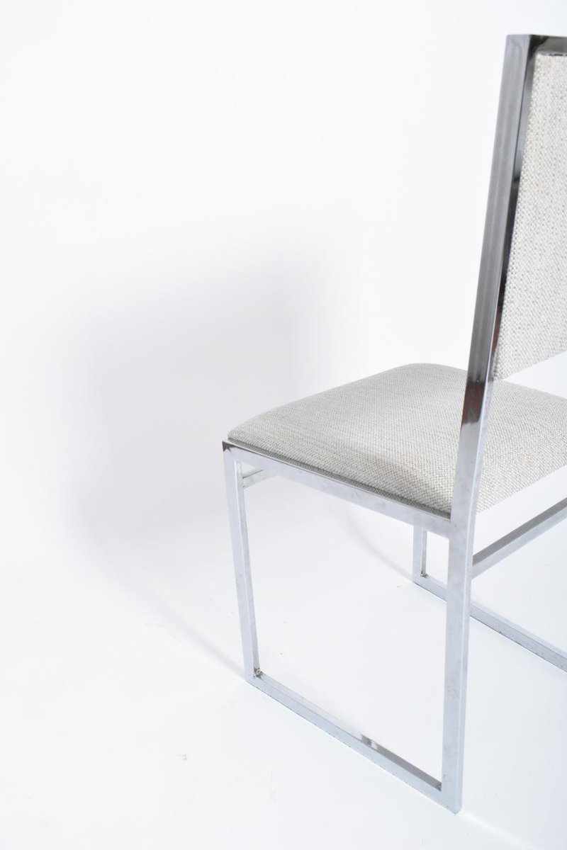 Vintage Chromed Chairs, 1970s, Set of 4 for sale at Pamono