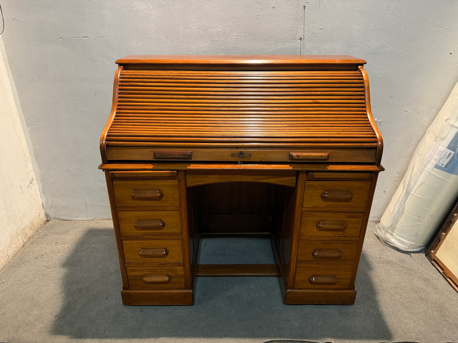 Roller Shutter Desk, 1890s for sale at Pamono