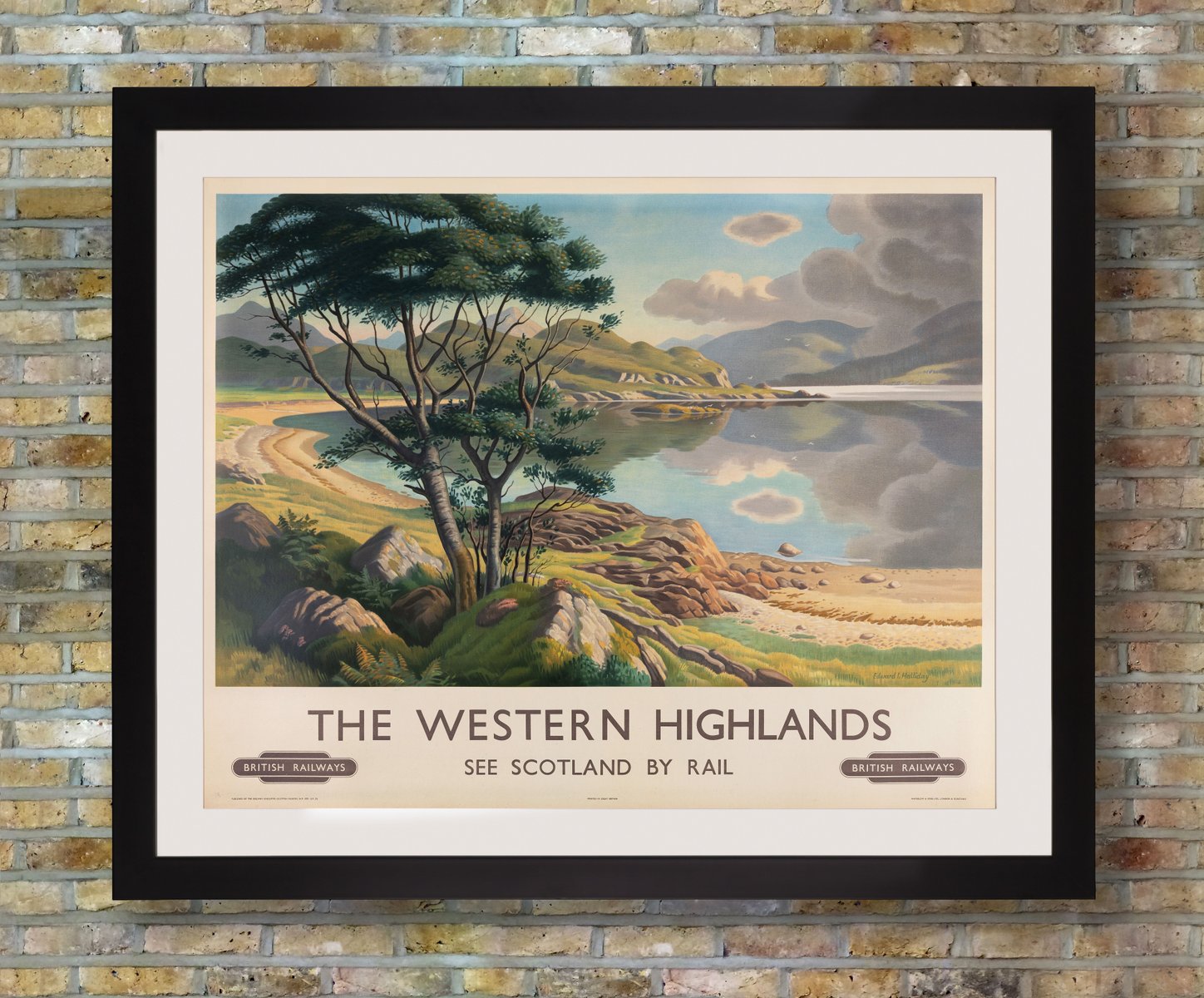 BR Western Highlands Travel Poster attributed to Edward Halliday, 1950s ...
