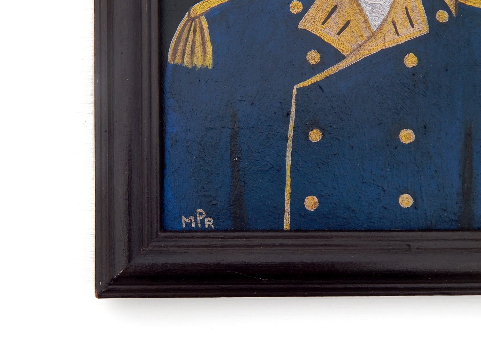 Matt Rix, Naive Style Admiral Portrait of Naval Officer, 2000s, Oil ...