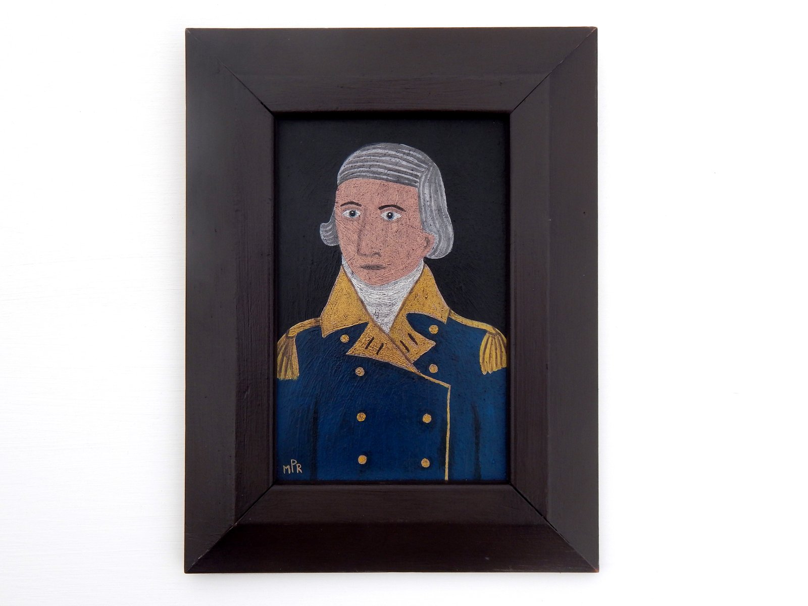Matt Rix, Naive Style Admiral Portrait of 19th Century Naval Officer ...