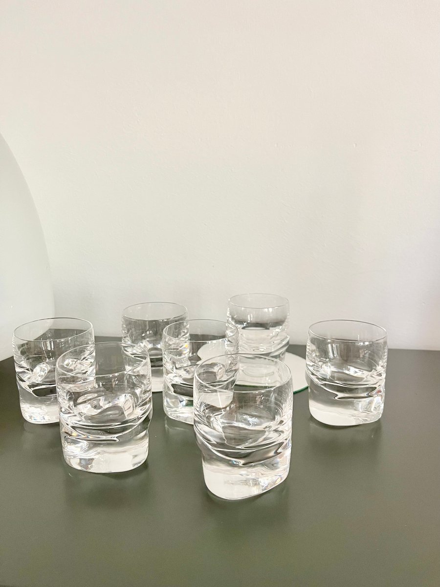 Vintage Pitagora Water Glasses by Marco Zanuso for Arnolfo Di Cambio ...