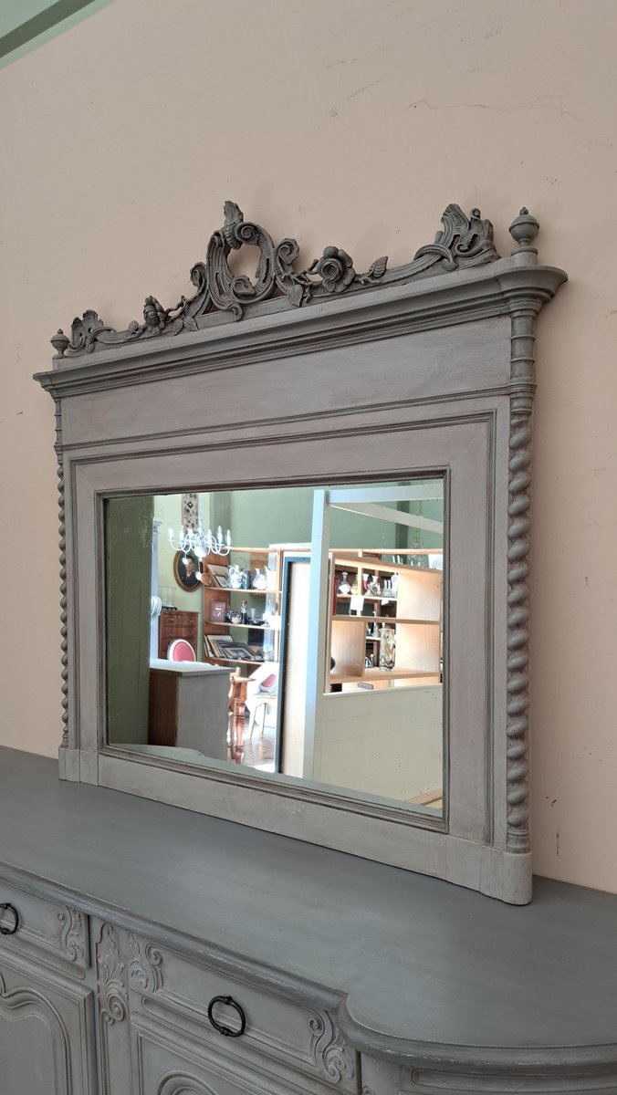 Antique Lacquered Mirror for sale at Pamono