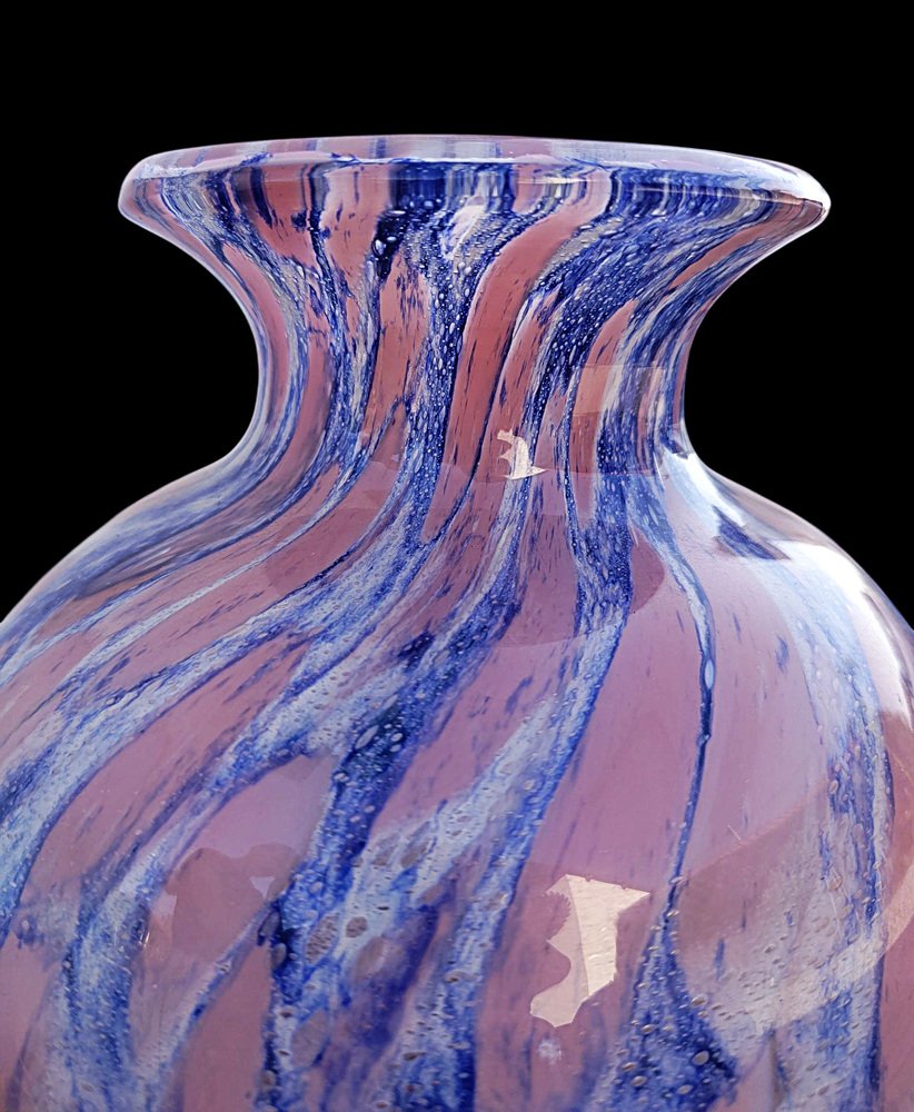 Purple Glass Vase from the La Rochère, 1960s for sale at Pamono