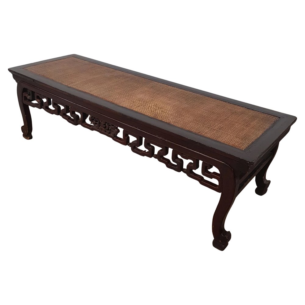 Chinese Qing Dynasty Carved Low Table for sale at Pamono