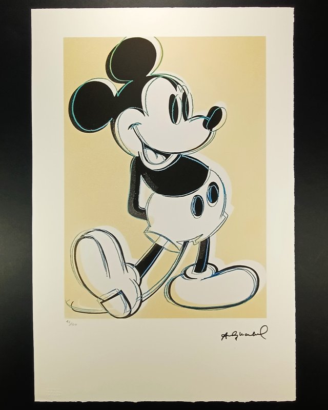 After Andy Warhol, Mickey Mouse, Limited Series Lithograph, 1980s for ...