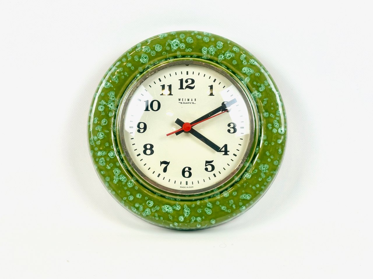 Ceramic Kitchen Wall Clock from Weimar, 1960s for sale at Pamono