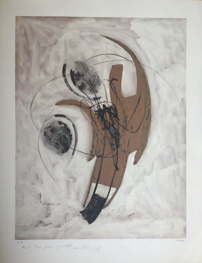 Joseph Banc, Composition, 1957, Signed Lithograph for sale at Pamono