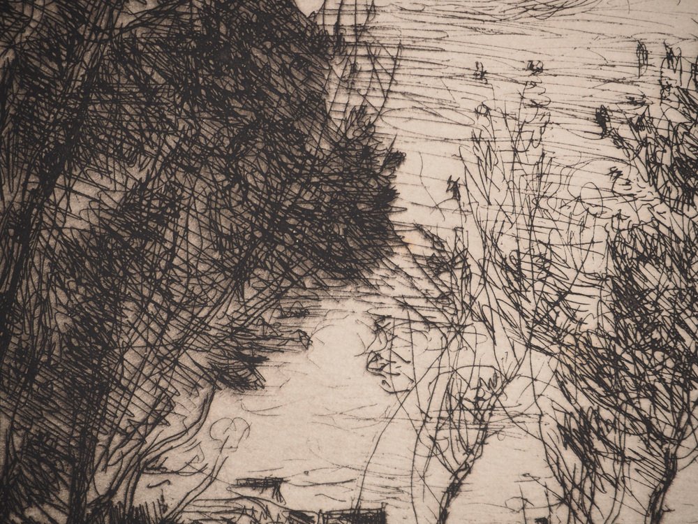 Jean-Baptiste Camille Corot, In the Dunes, Memory of the Bois de la ...