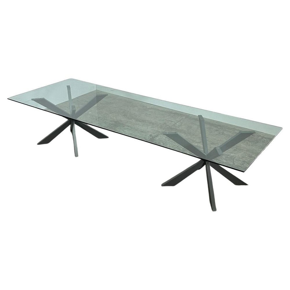 Custom Spyder Dining Table in Glass from Cattelan Italia for sale at Pamono