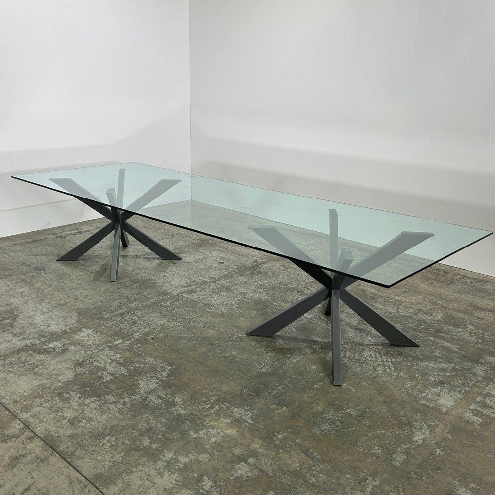Custom Spyder Dining Table in Glass from Cattelan Italia for sale at Pamono