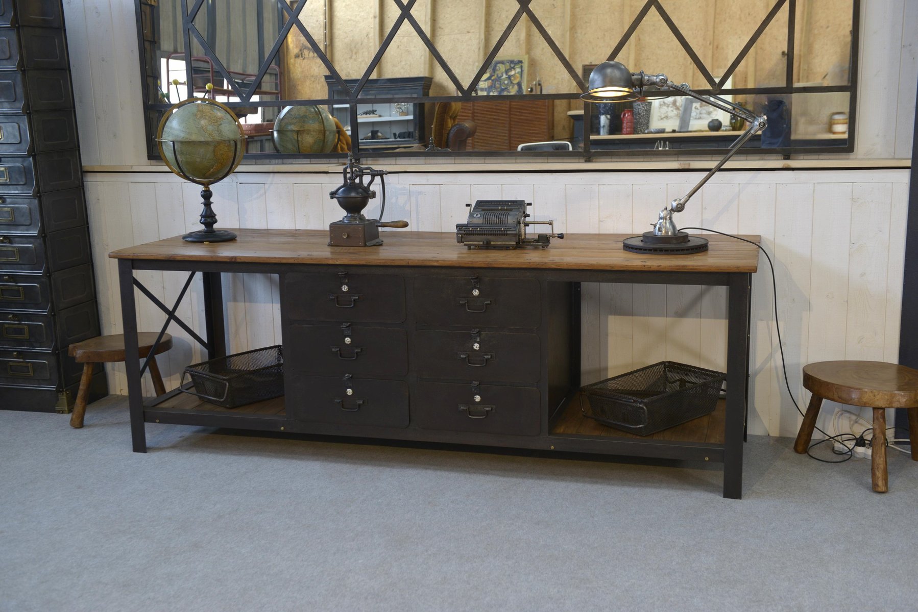 Large Industrial Counter, 1950s for sale at Pamono