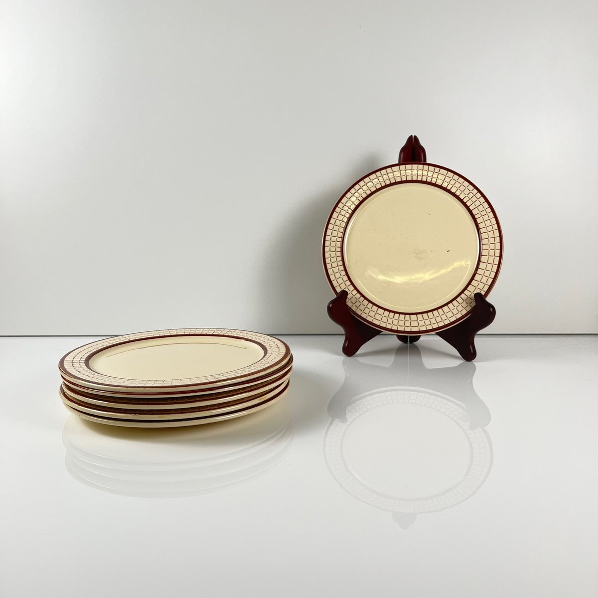 Colmar Dessert Plates from Longchamp, 1930s, Set of 6 for sale at Pamono