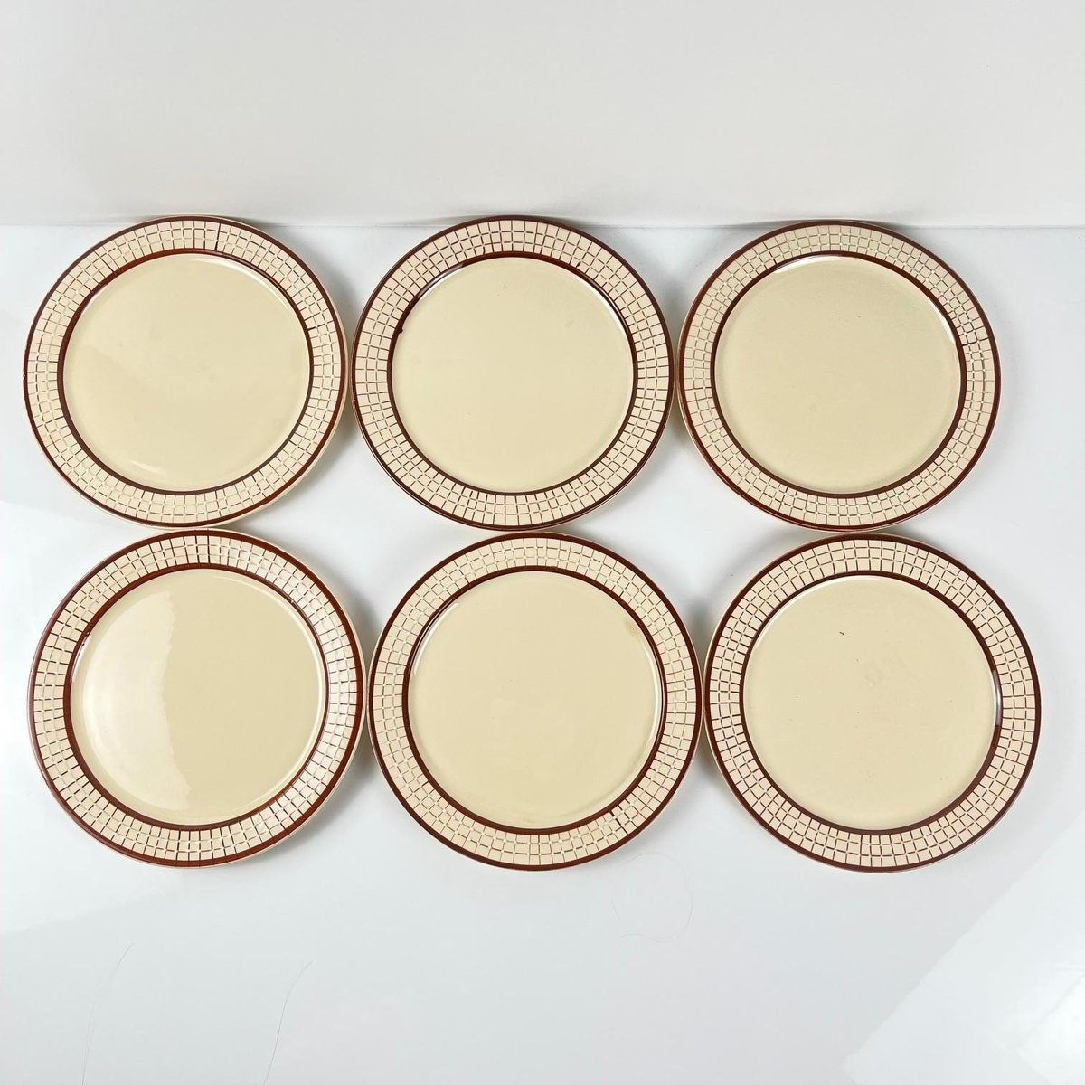 Colmar Dessert Plates from Longchamp, 1930s, Set of 6 for sale at Pamono