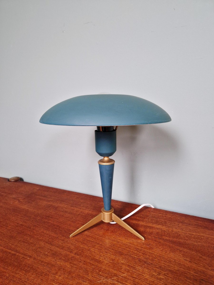 Tripod Bijou Model Table Lamp by Louis Kalff for Philips, 1950s for ...