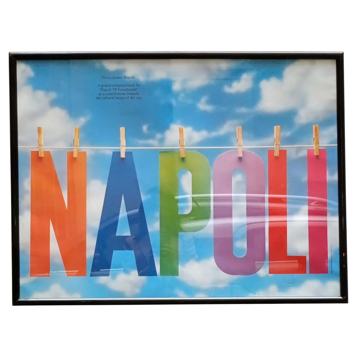 Napoli Poster by Armando Milani, Italy, 1980s for sale at Pamono