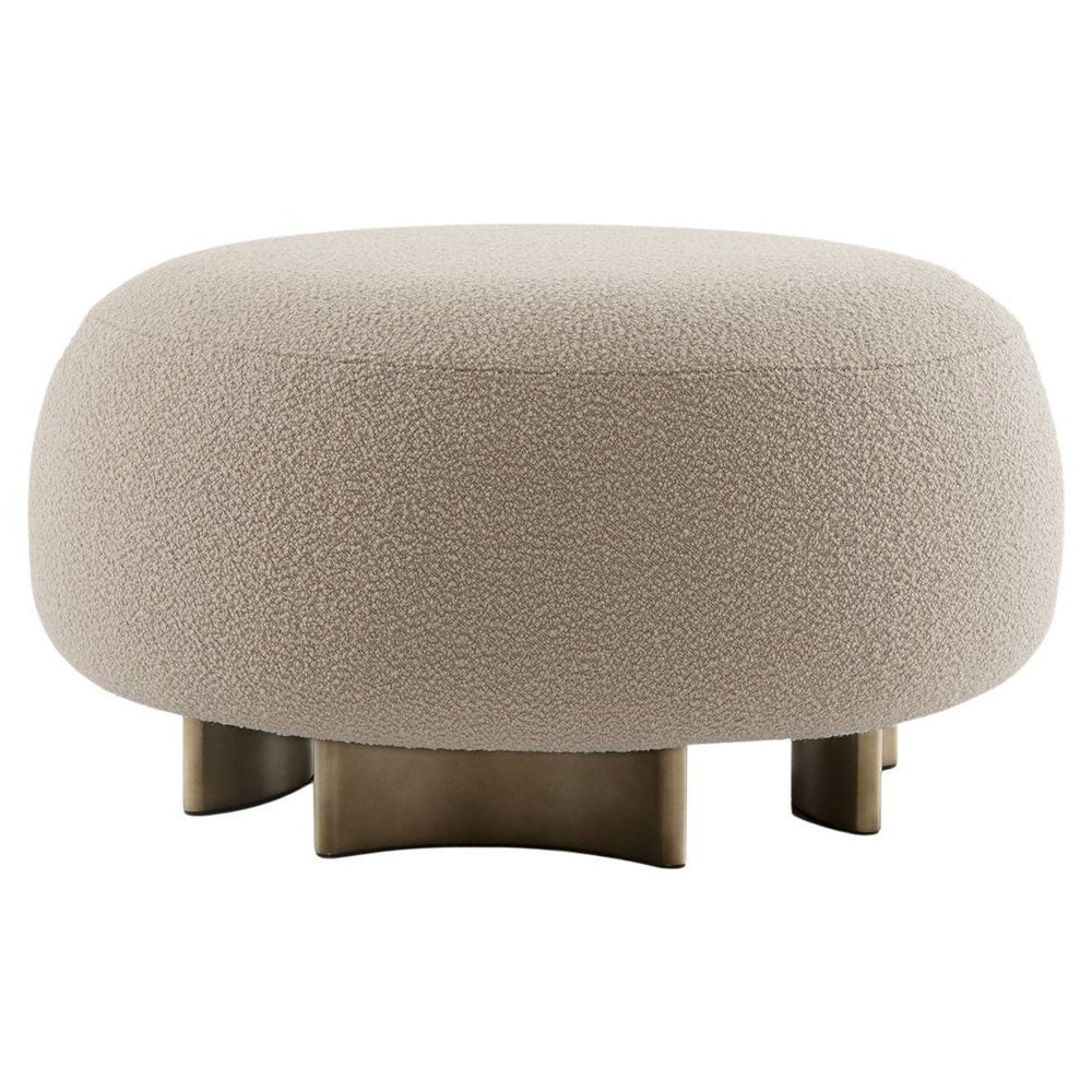 Punto E Virgola Bouclé Wool Pouf by Morica Design for sale at Pamono