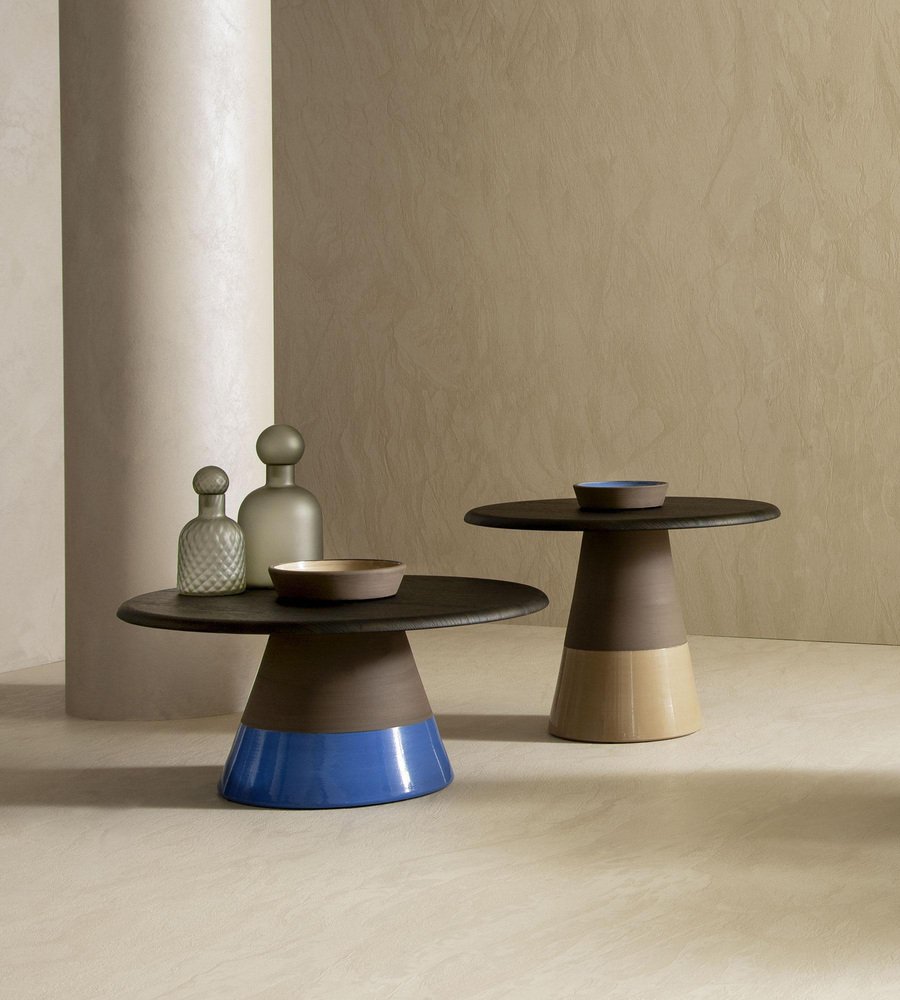 Sablier Laguna Oak and Clay Coffee Table by Morica Design for sale at ...