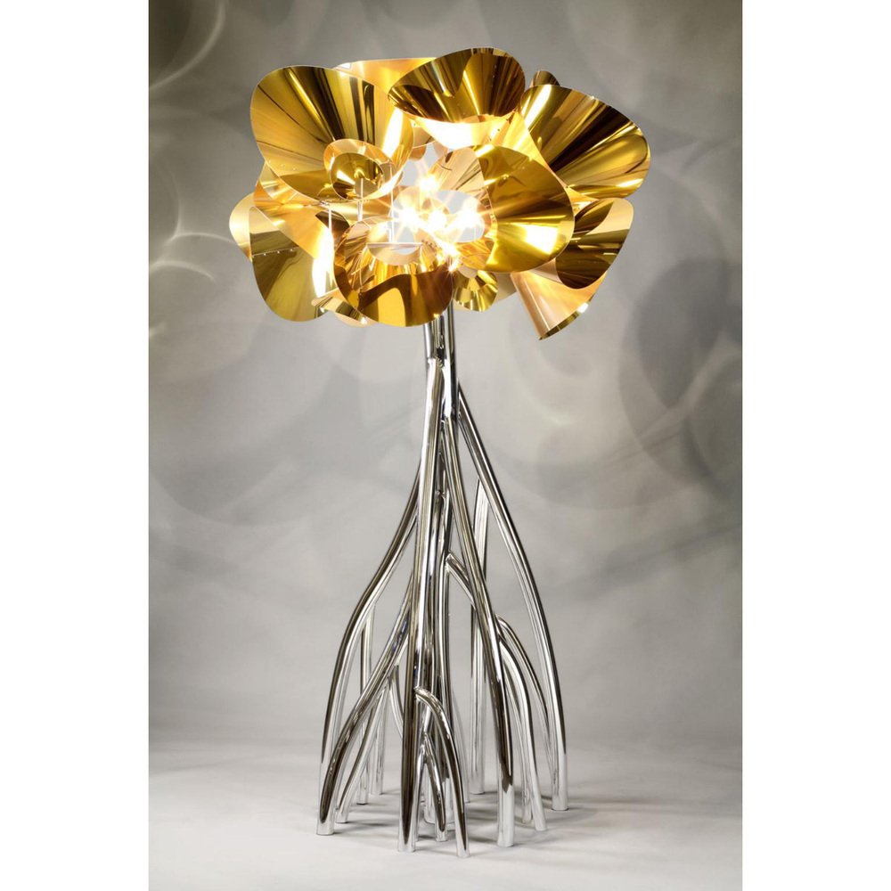 Mangrovia EM Stehlampe aus Edelstahl und Aluminium von Barberini ...