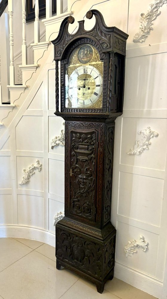 18th Century Oak Longcase Clock, 1780s for sale at Pamono