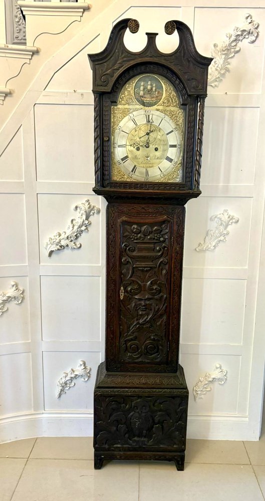 18th Century Oak Longcase Clock, 1780s for sale at Pamono