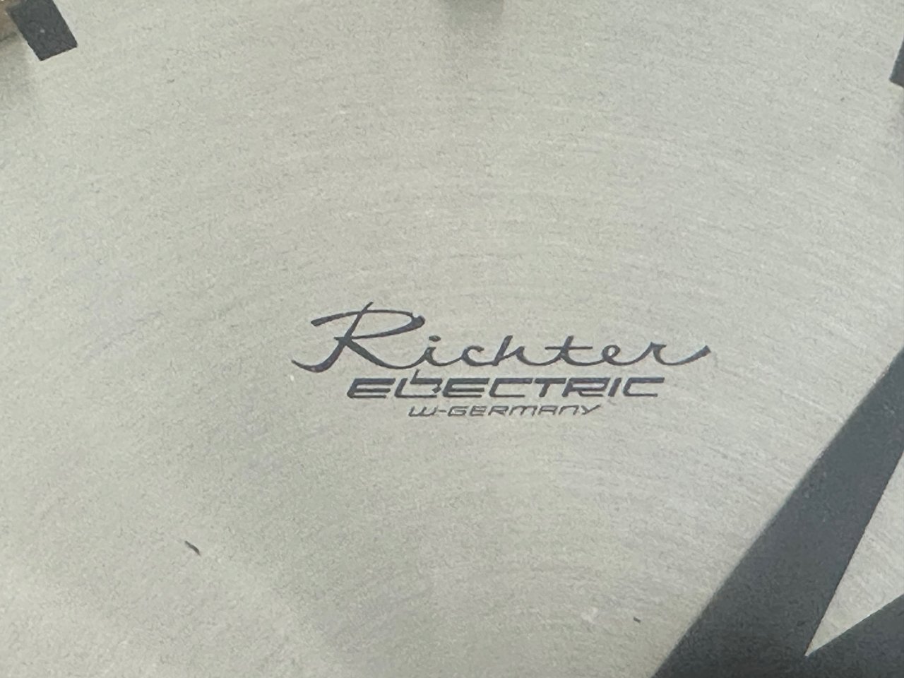 Mid-Century Modern Sunburst Wall Clock in Brass Chrometron from Richter ...