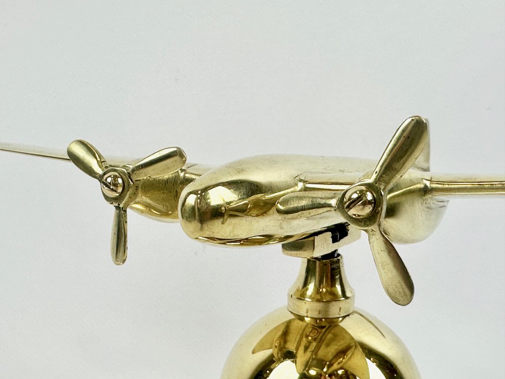 Brass Mosquito Desk Plane Model from de Havilland, 1940s for sale at Pamono