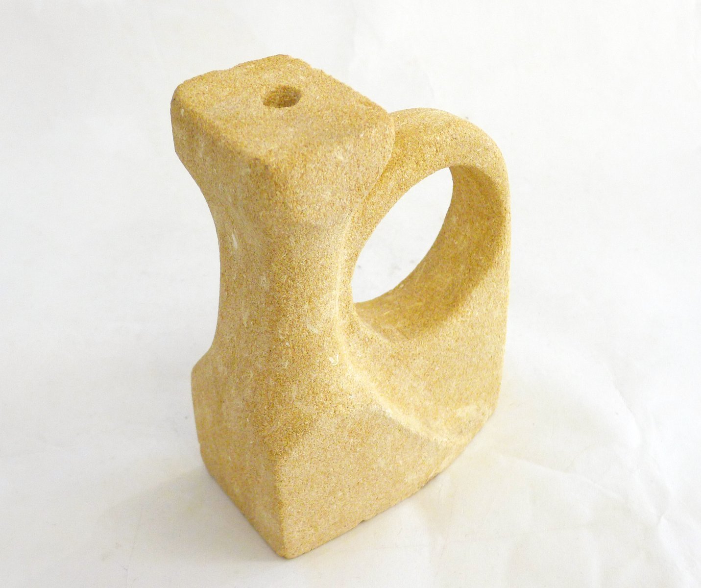 Openwork Stone Sculpture or Lamp Base, 1970s for sale at Pamono