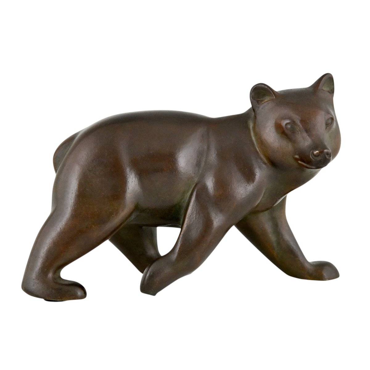 Irenee Rochard, Art Deco Bear Sculpture, 1930, Bronze for sale at Pamono