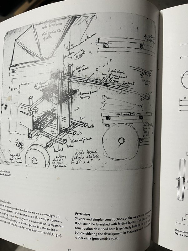 Charrette dans le style de Gerrit Thomas Rietveld, 1920s en vente sur ...