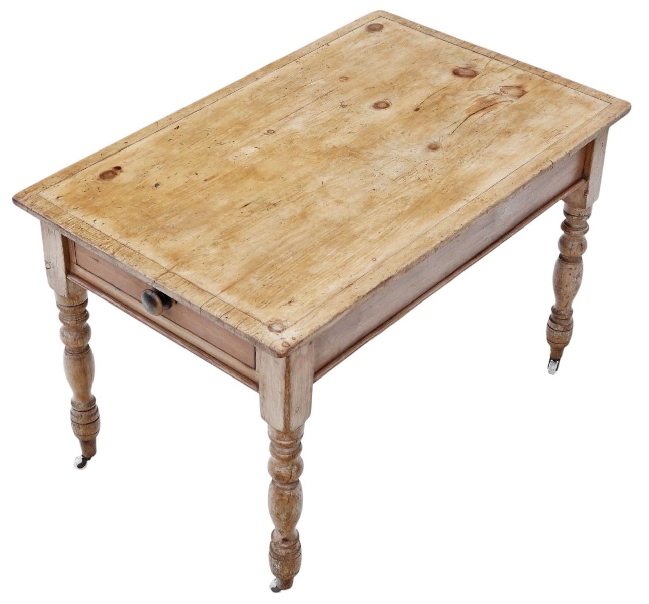 Antique Rustic Pine Dining Table, 1800s for sale at Pamono
