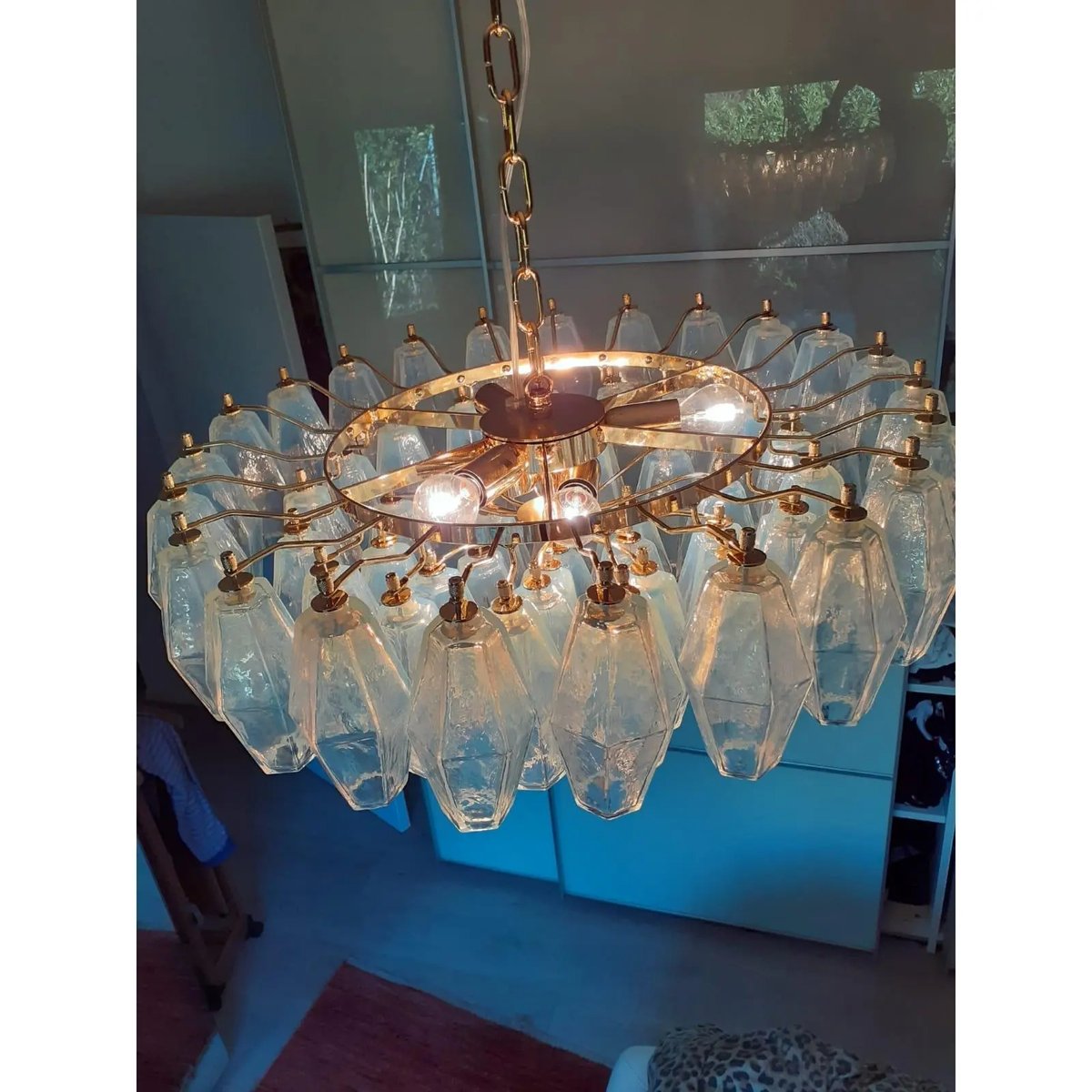 Polyhedron Murano Glass in Opalino Color by Simoeng for Simoeng for ...