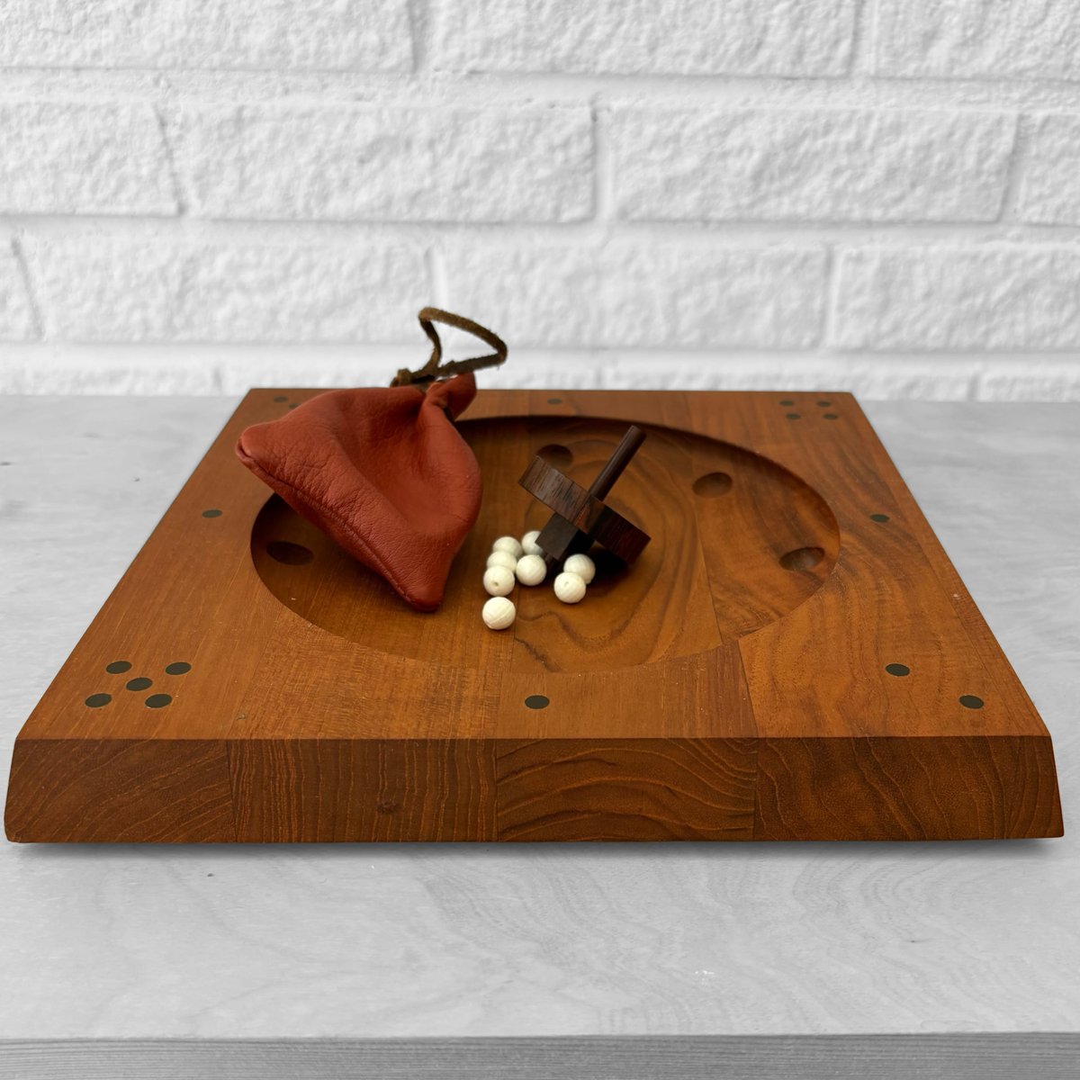 Teak Board Game Table Decoration by Piet Hein for Skjøde Skjern ...