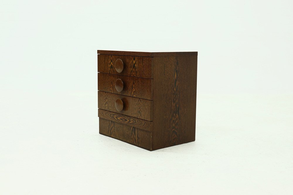 Vintage Wengé Drawer Cabinet, 1960s for sale at Pamono