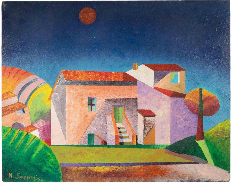 Massimo Sonnino, Landscape, Oil Painting, 2000 for sale at Pamono