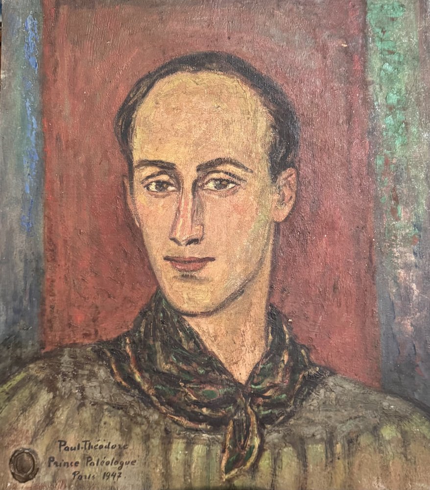 Paul Théodore, Portrait, 1947, Oil Painting for sale at Pamono