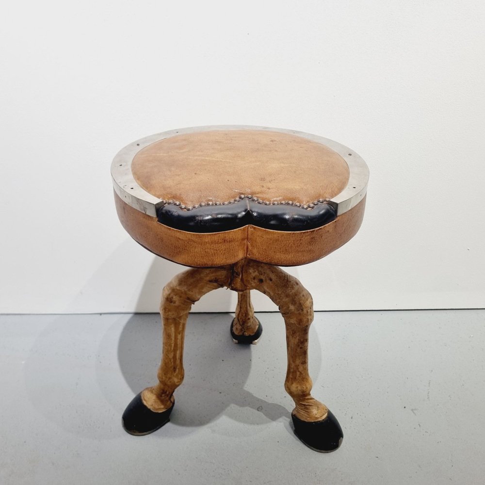 Goat-Legged Stool, 20th Century for sale at Pamono