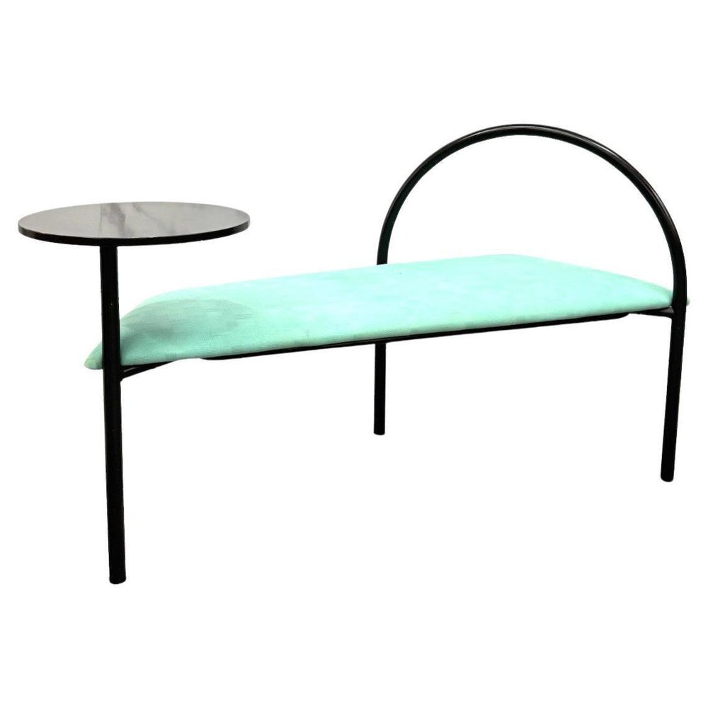 Vintage Bench in Metal, 1980 for sale at Pamono
