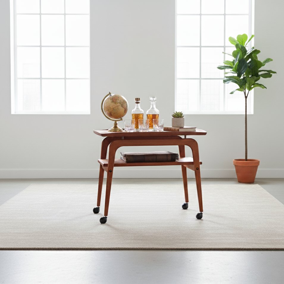 Teak Bar Cart by Arne Hovmand-Olsen for Mogens Kold, 1960s for sale at ...
