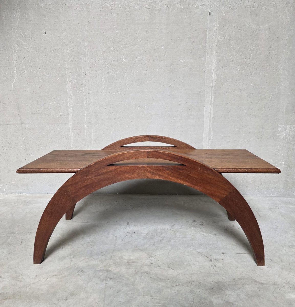 French Art Deco Coffee Table in Oak, 1930s for sale at Pamono