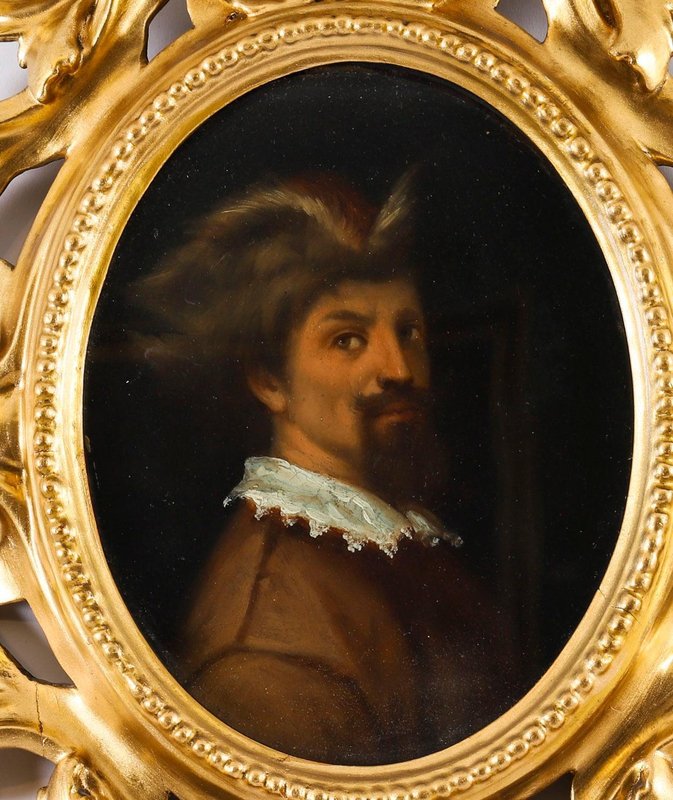 Self-Portraits of Raphael & Andrea del Sarto, 19th Century, Antique Oil ...