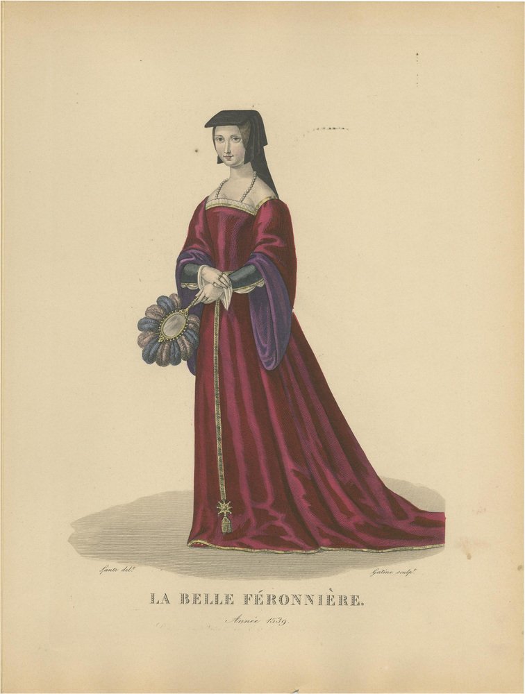 After Louis Marie Lanté, La Belle Ferronnière, French Renaissance ...