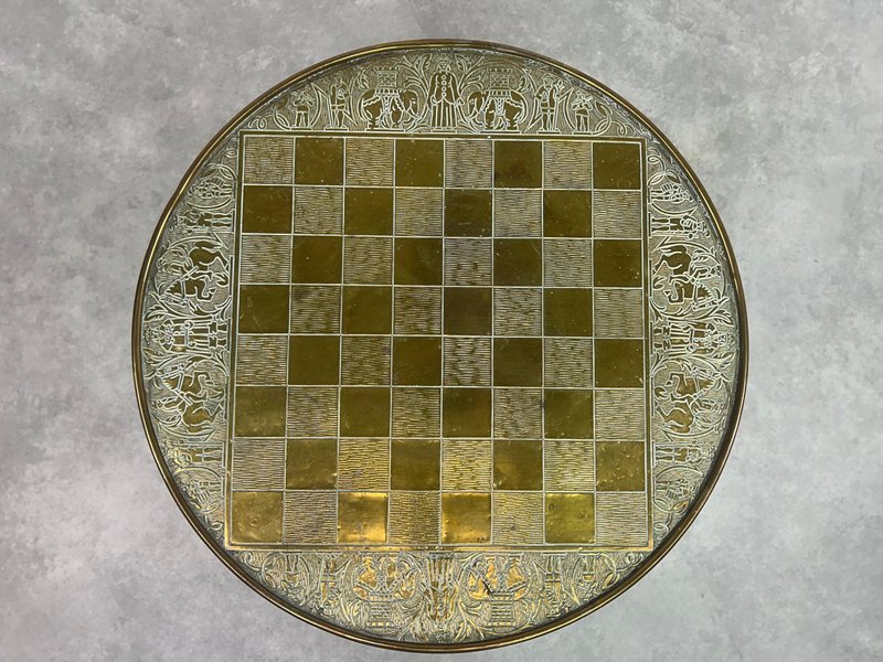 Art Deco Chess Table, 1930s for sale at Pamono