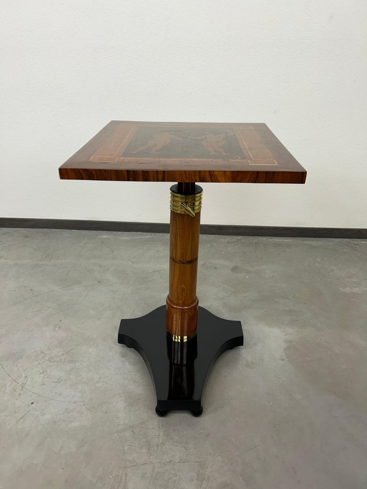 Adjustable Writing Table with Adam and Eve Inlay for sale at Pamono