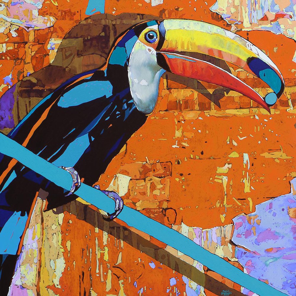 Rafal Gadowski, Toucan 19, 2025, Öl auf Leinwand bei Pamono kaufen