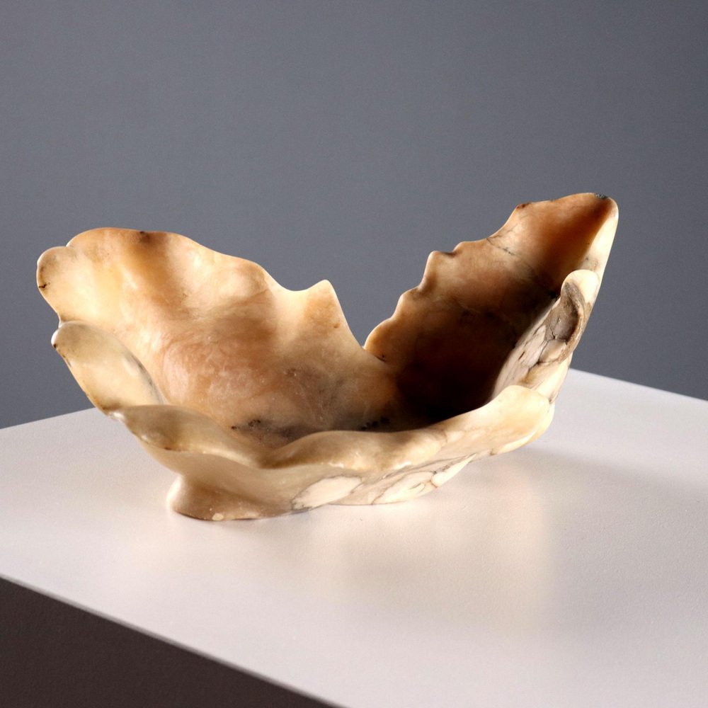 Alabaster Centerpiece in Shell Shape for sale at Pamono