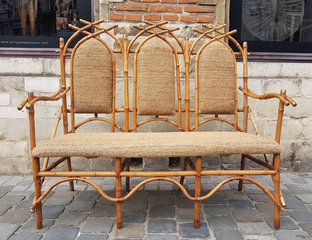 Bamboo Living Room Set by Giusto Puri Purini, 1950s, Set of 10 for sale ...